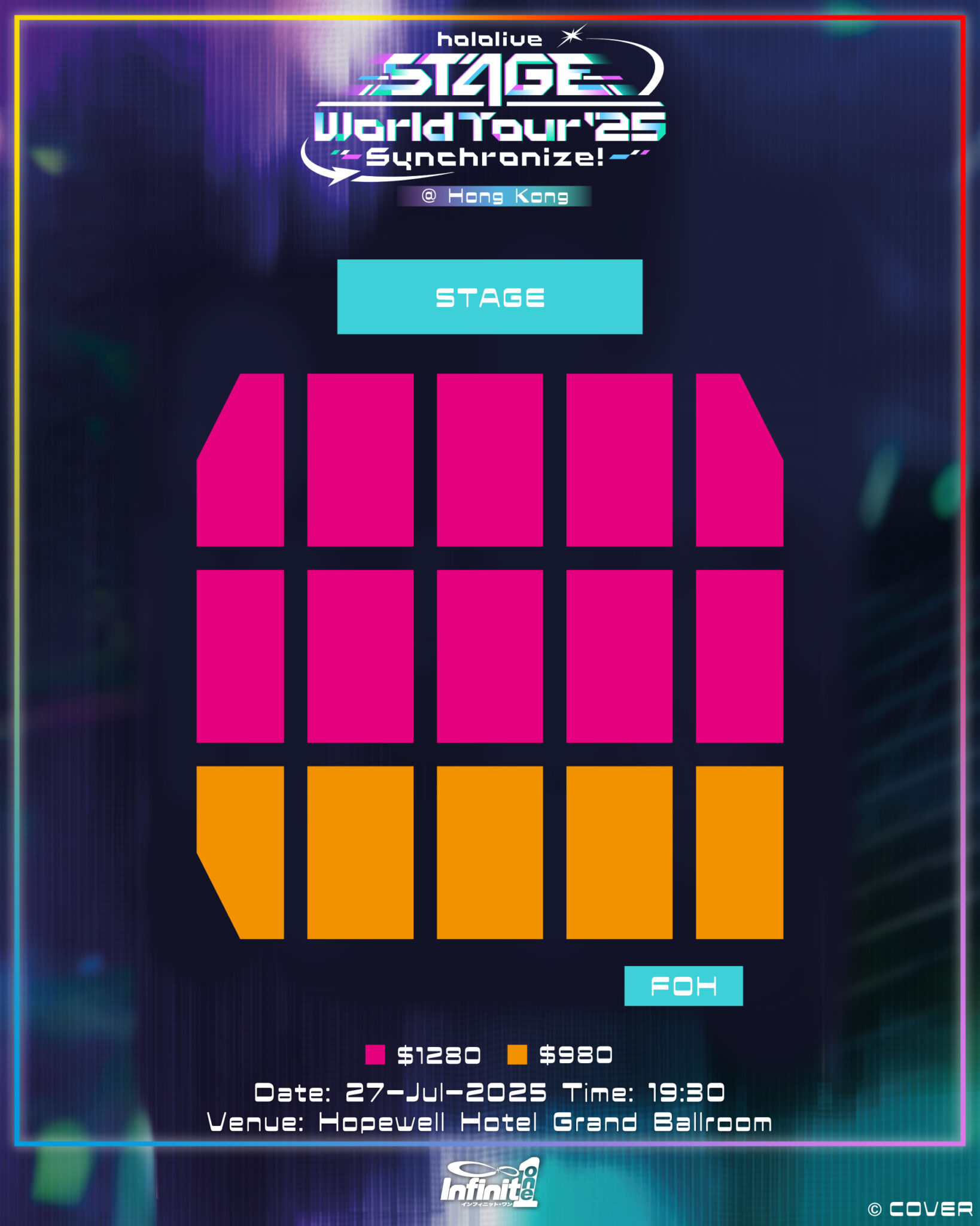 hololive STAGE World Tour ’25 -Synchronize!- @ Hong Kong 門票發售消息 Ticket ...